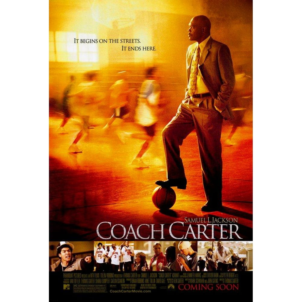 Coach Carter (2005) 27x40 Movie Poster - Walmart.com - Walmart.com