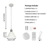 FSLiving Battery Run Wireless USB Charging Dimmable Remote Control 5V ...