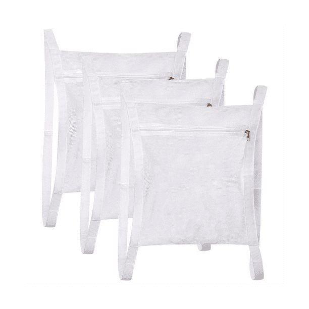 Qtmnekly 3 Pcs Sneaker Wash&Dry Net Bag for Dryer,Honey Comber Mesh ...