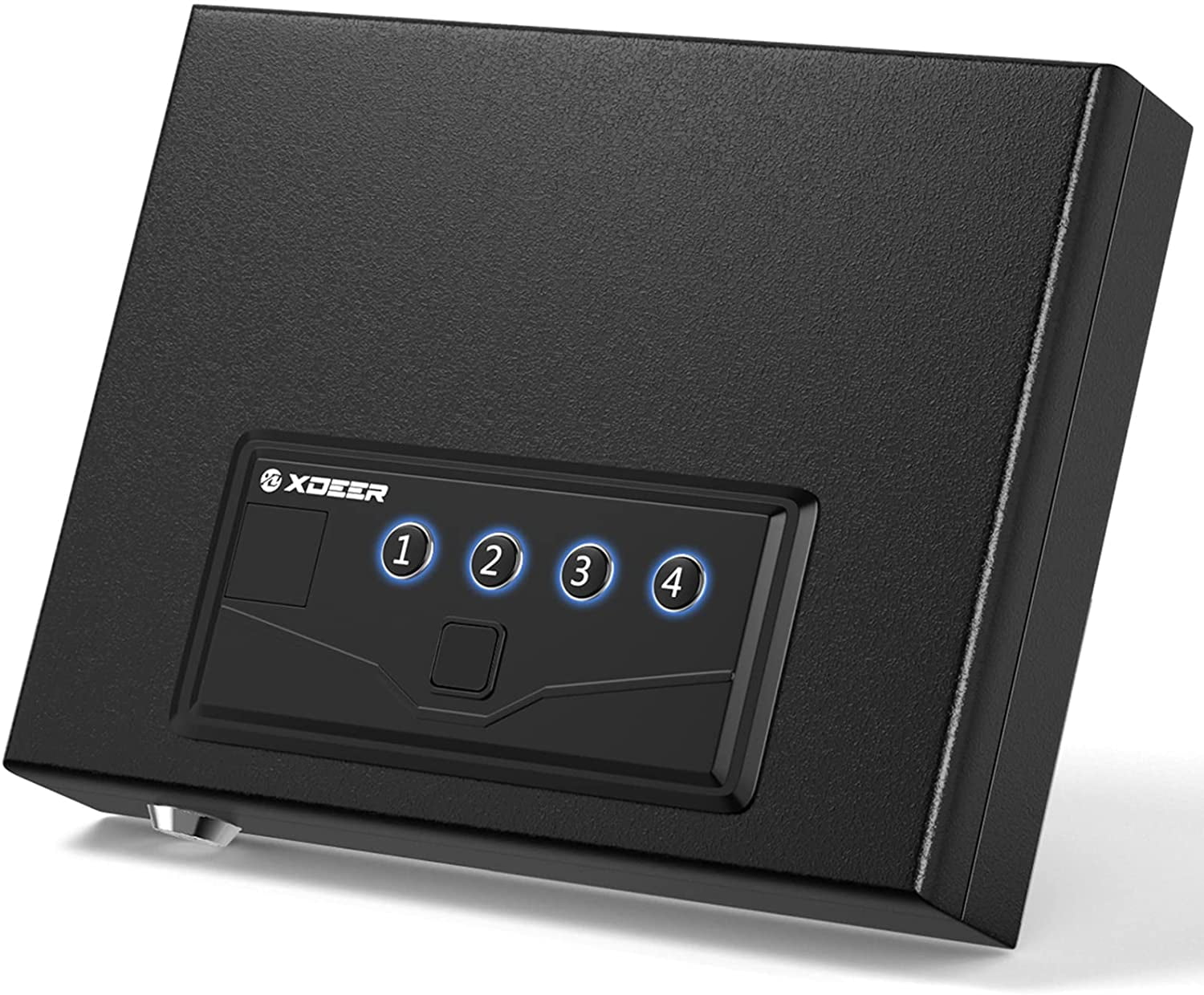 Gun Safe, Quick-Access Handgun Firearm Safety Box with Upgraded Keypad ...