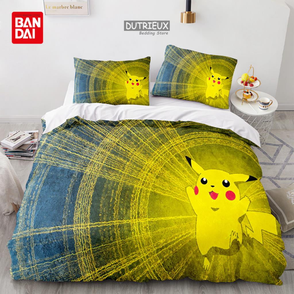 Click here for Dengle Popular Pokemon Pikachu Duvet Cover Pillowc... prices