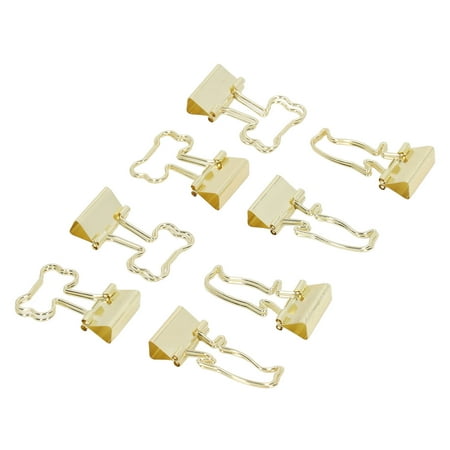 Paper Binder Clips, Strong Clamping Force Curved Edge Metal Mini Binder ...