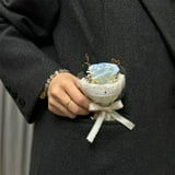 Hzsb Pocket Bouquet Mini Artificial Flowers Pocket Faux Roses Sunflower ...