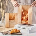 50pcs Large Paper Bread Bags with Sealing Tapes for Homemade Bread ...