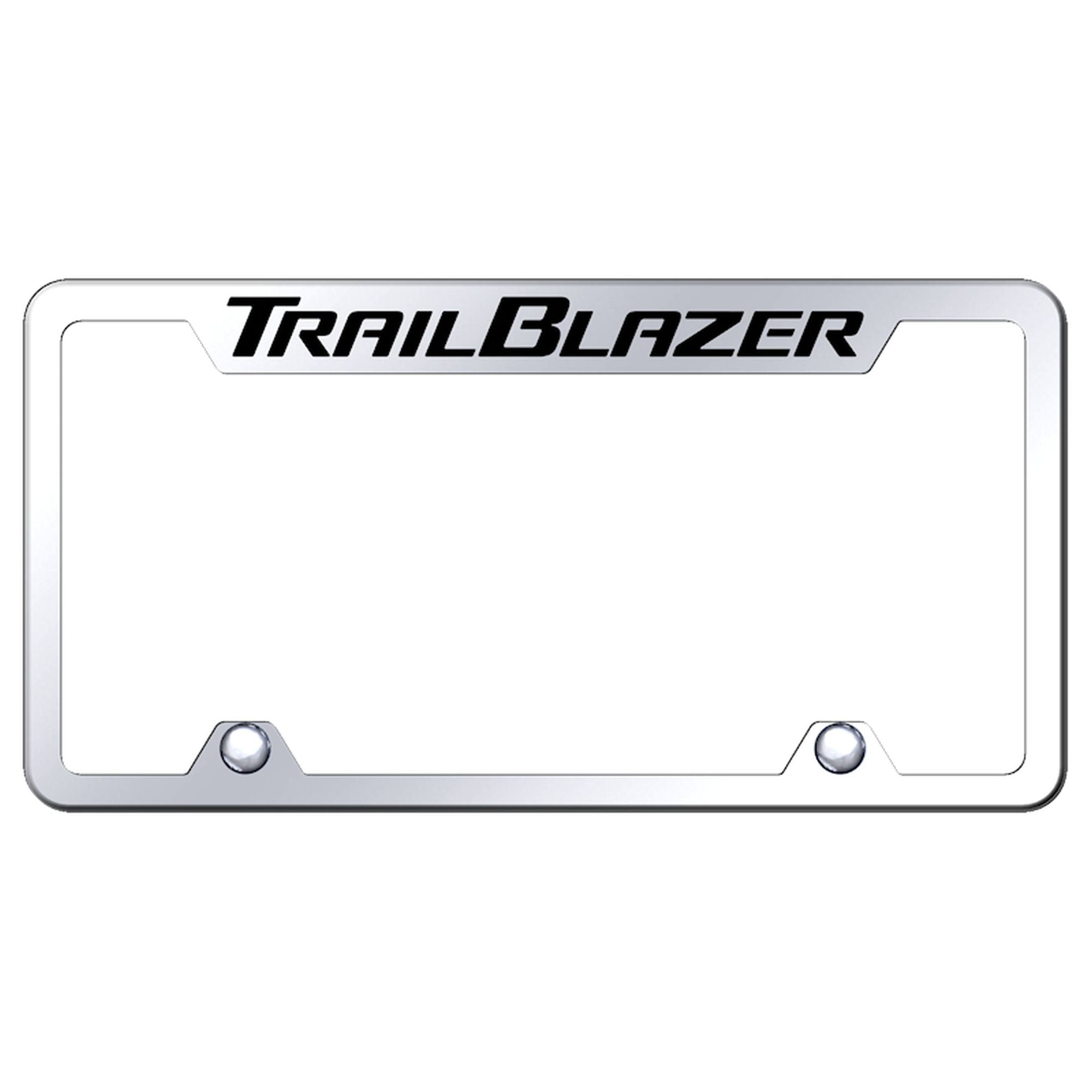 Chevy Trailblazer Logo Stainless Steel Truck CutOut License Plate Frame ...