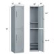 MIIIKO Office Storage Lockers for Employees, 71" Slim Metal Storage ...