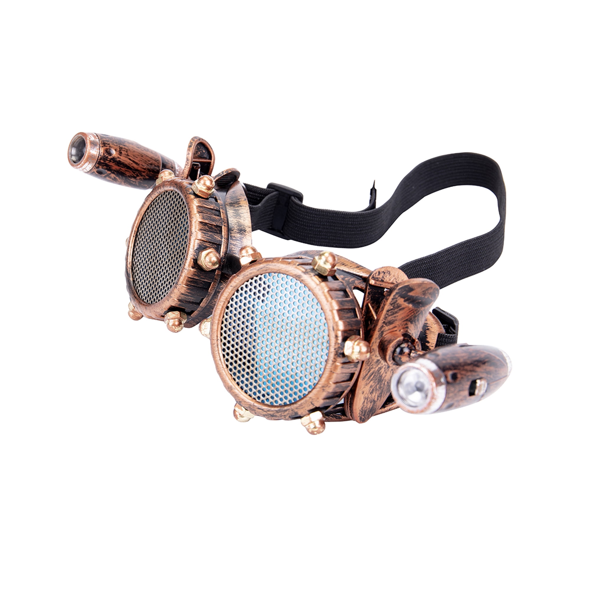 SAYFUT Barbed Wire Led Light Steampunk Goggles Rainbow Kaleidoscope ...
