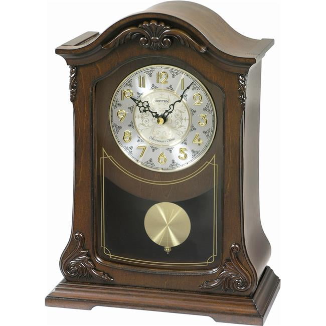 Rhythm CRJ732UR06 Wsm Nice ll Wooden Musical Clock - Walmart.com ...