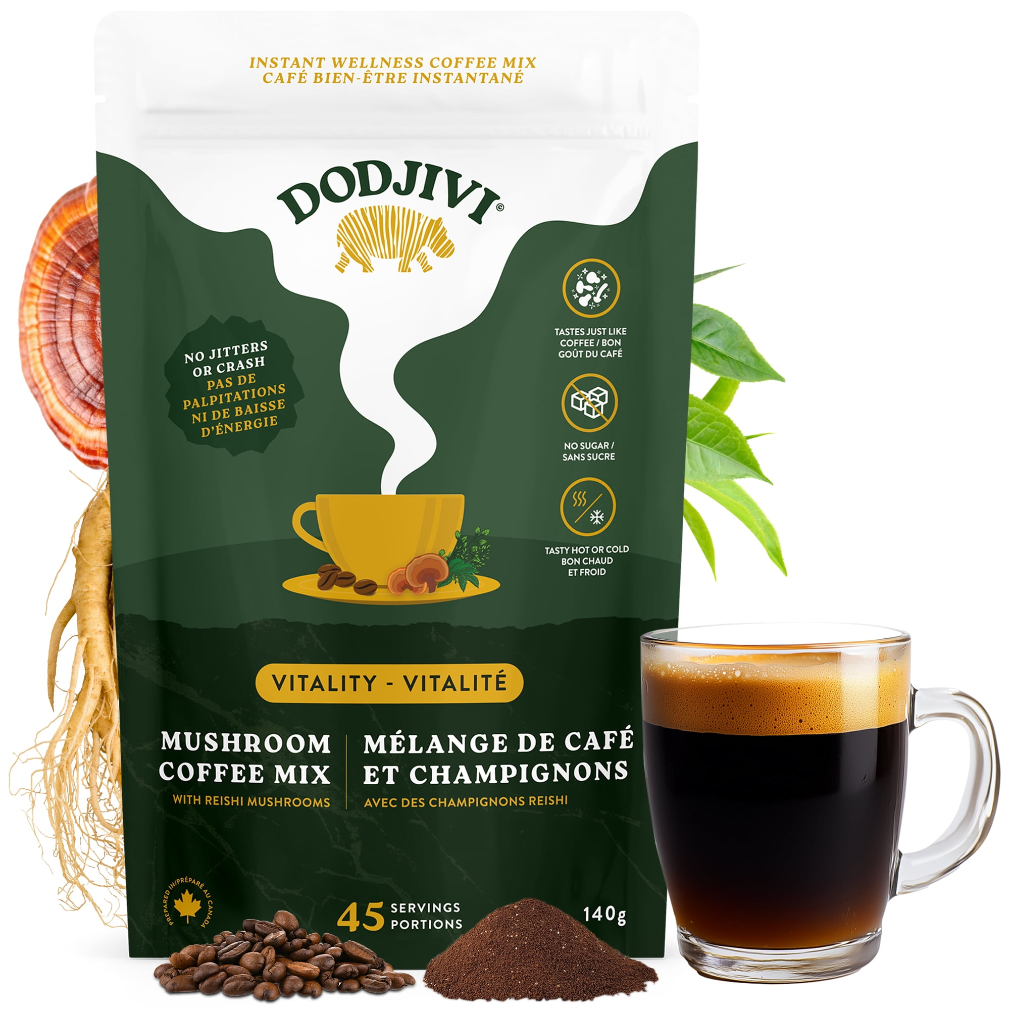Click here for Dodjivi Superfood Organic Mushroom Coffee Mix - In... prices