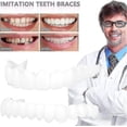 Snap-on Teeth Veneers: Temporary Replacement compatible with Fake ...