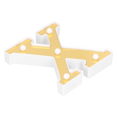Noref Alphabet Light,X‑Shaped Lamp Unique English Alphabet Light Sign ...