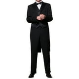Mens Black Full Dress Long Tuxedo Jacket with Tails (Tailcoat ...