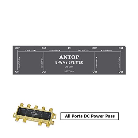 High Performance Low-Loss 6 Way Coaxial Splitter for HDTV, TV Antenna ...