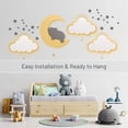 Lighted Elephant on Moon, Nursery Night Light, Wall Mounted Lighted ...