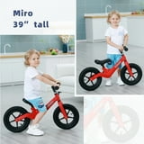 Trimate Toddler Balance Bike, Red - No Pedal Sport Bike for 3-5 Year Olds, 12" Inflated Tire ...