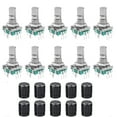 Goodhd 10Pcs Ec11 Rotary Encoder,360-Degree Rotary Encoder Code Switch ...