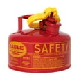 Eagle 1 Gallon Type I Red Safety Gas Can for Gasoline with Flame ...