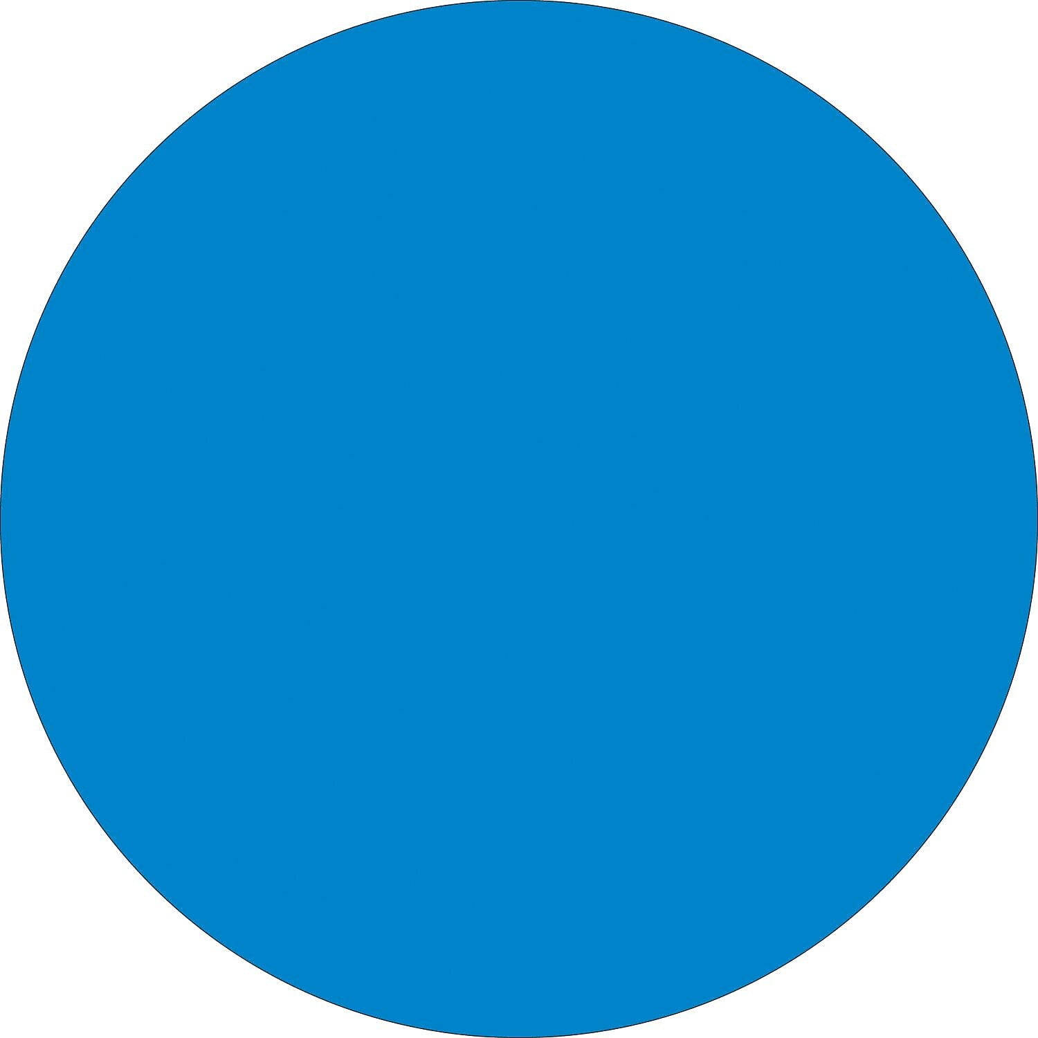 Tape Logic Inventory Circle Labels 1/2" Light Blue 500/Roll DL690C ...