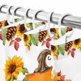 Bathroom Shower Curtain Pumpkin House Straw Man Waterproof Shower ...