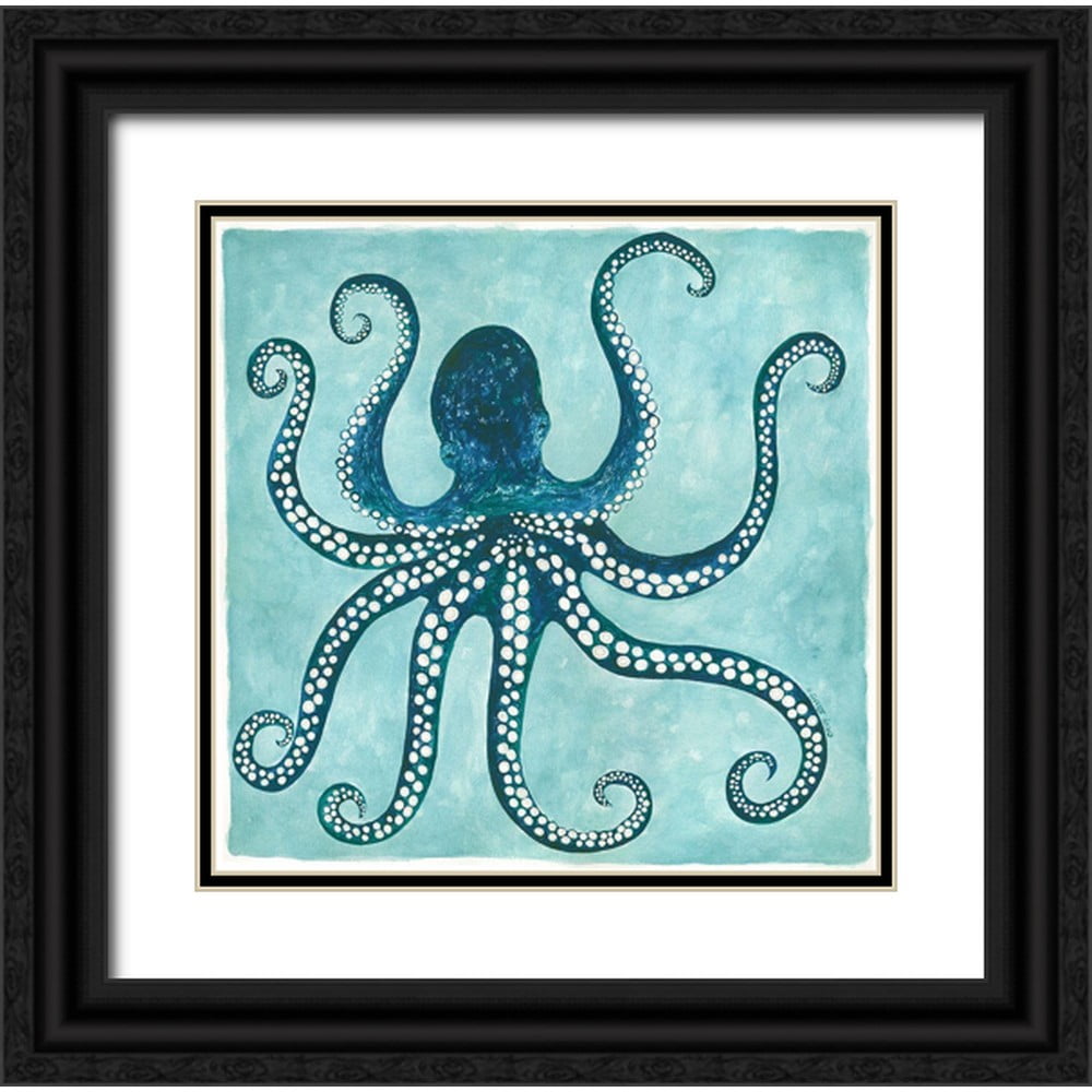 Shamp, Cindy 15x15 Black Ornate Wood Framed with Double Matting Museum ...