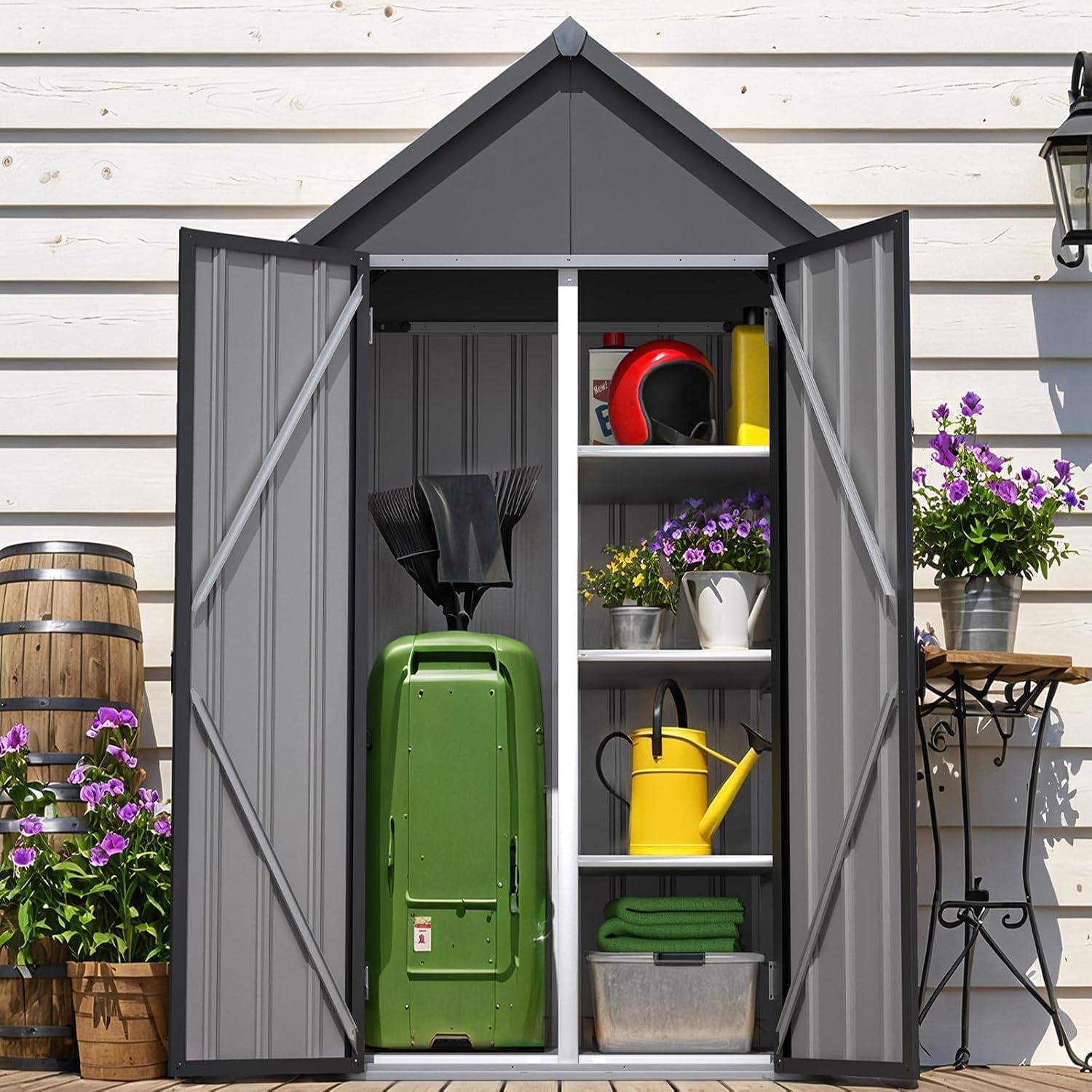 Click here for Yodolla Patio Storage Cabinet With With Shelves &... prices