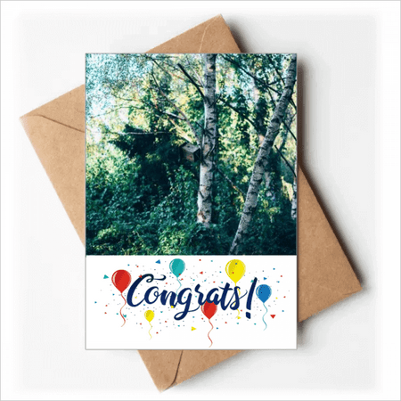 Green Forestry Science Nature Scenery Wedding Cards Congratulations ...
