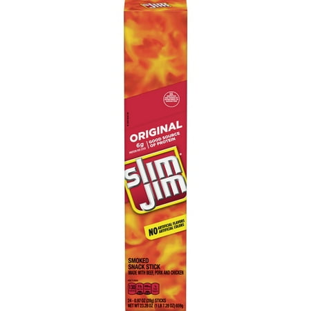 (Price/Case)Slim Jim 2620011700 Slim Jim Giant Slim Pack 24 0.97 oz ...