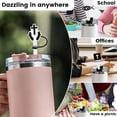 Silicone Bow Straw Cover for Stanley Cup, Reusable Drinking Tips Lids ...