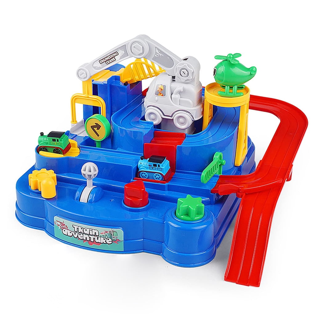 Coche Adventure Toys Padres-Kid Interactive Mini Race Race Track ...