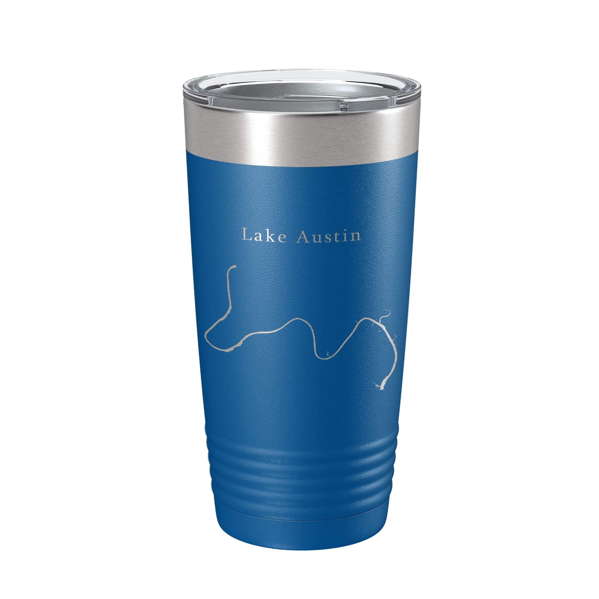 Lake Austin Map Tumbler Travel Mug Insulated Laser Engraved Coffee Cup ...