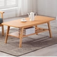 Nmkwnr Light Brown Coffee Table for Home, Office - Walmart.com