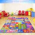 "Homore Kids Learning Rugs, Multicolor ABC Numbers Shapes Educational ...