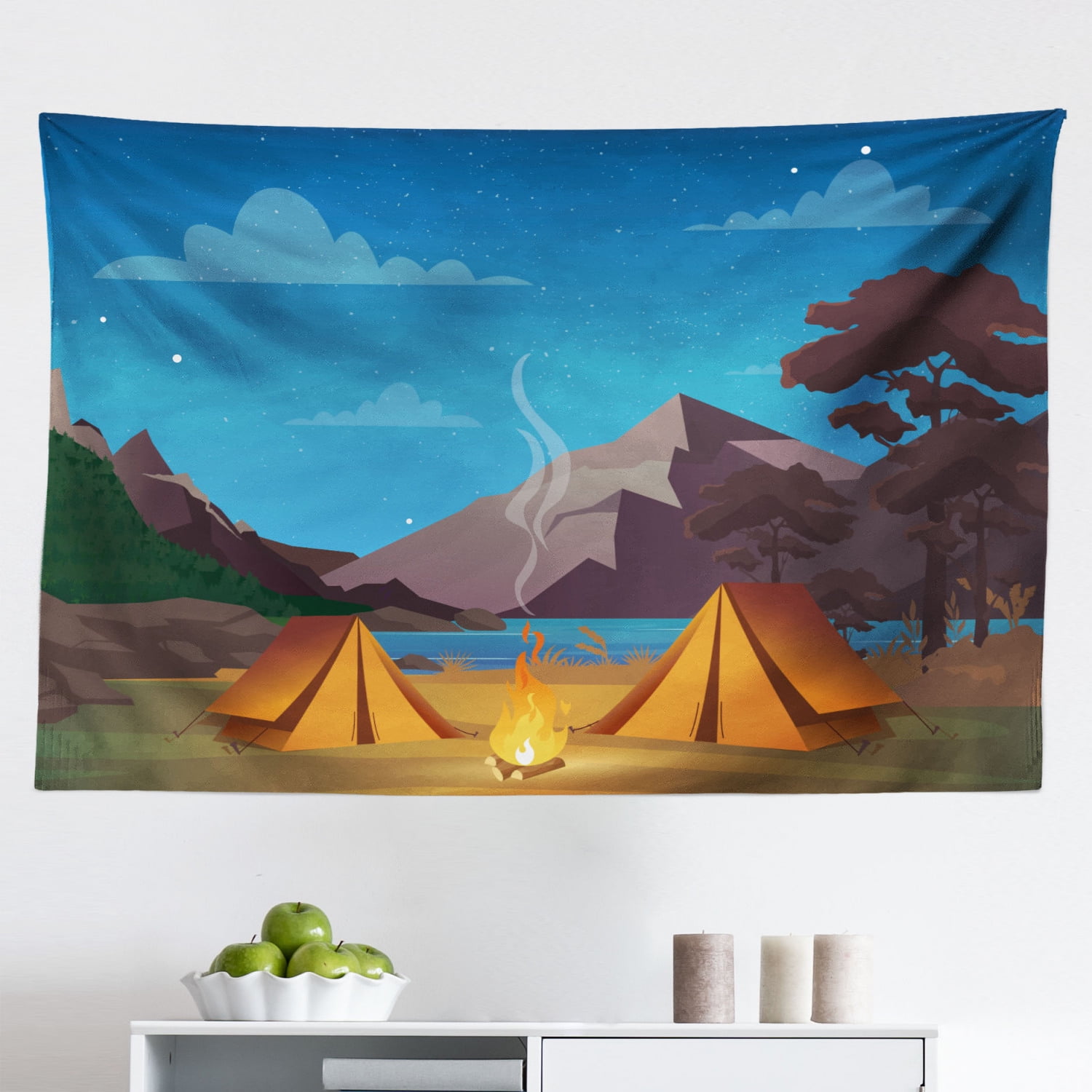 Tropical Tapestry, Repeating Pattern of Summer Season Palm Trees on ...