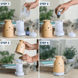 Airome 100 mL Ultrasonic Essential Oil Diffuser, White Porcelain Owl - Walmart.com