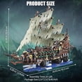 Remocguys Pirate Ship Building Set with Light Compatible with Lego Ship ...