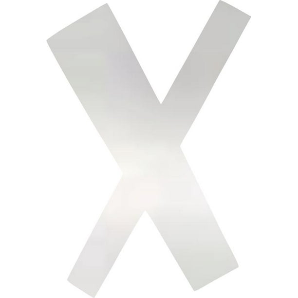 Acrylic Letter X Icebold, 6'' Tall Clear Acrylic Alphabet Letters ...