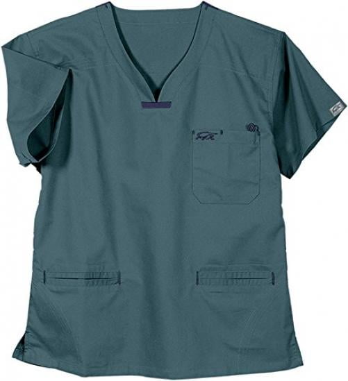 Iguana Med Med Flex II 3-Pocket Sporty Top Scrub Top - Walmart.com