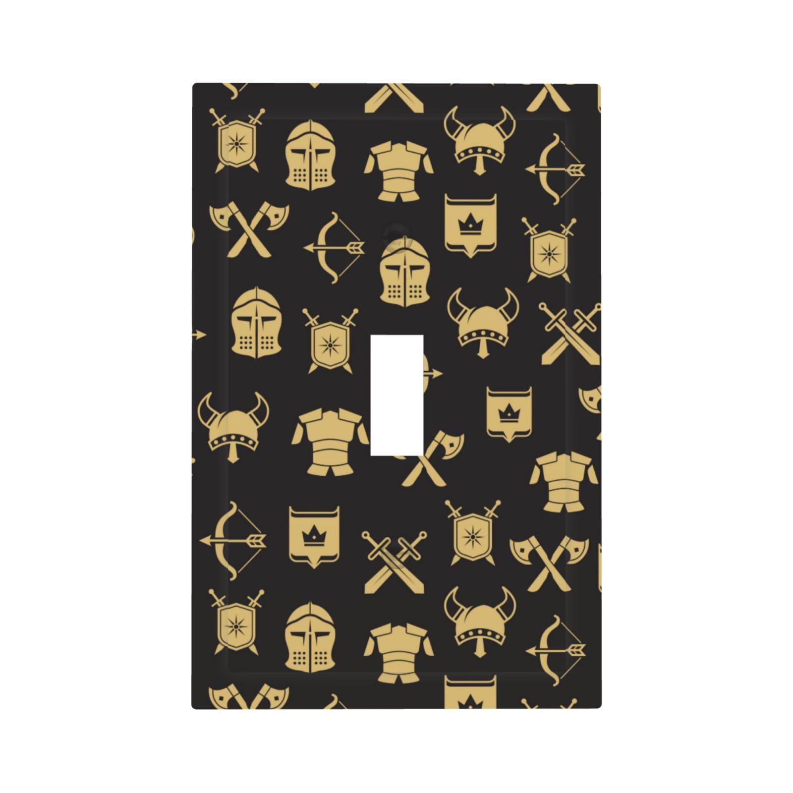 DouZhe 1-Gang Toggle Switch Wallplate, Ancient Warriors Knight Armor ...