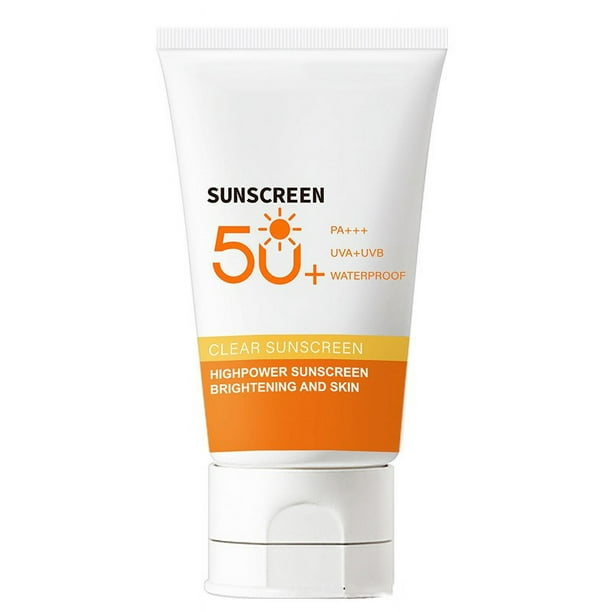 Protector solar resistente al agua SPF 50+: protección UVA/UVB de alta potencia, iluminación y ...