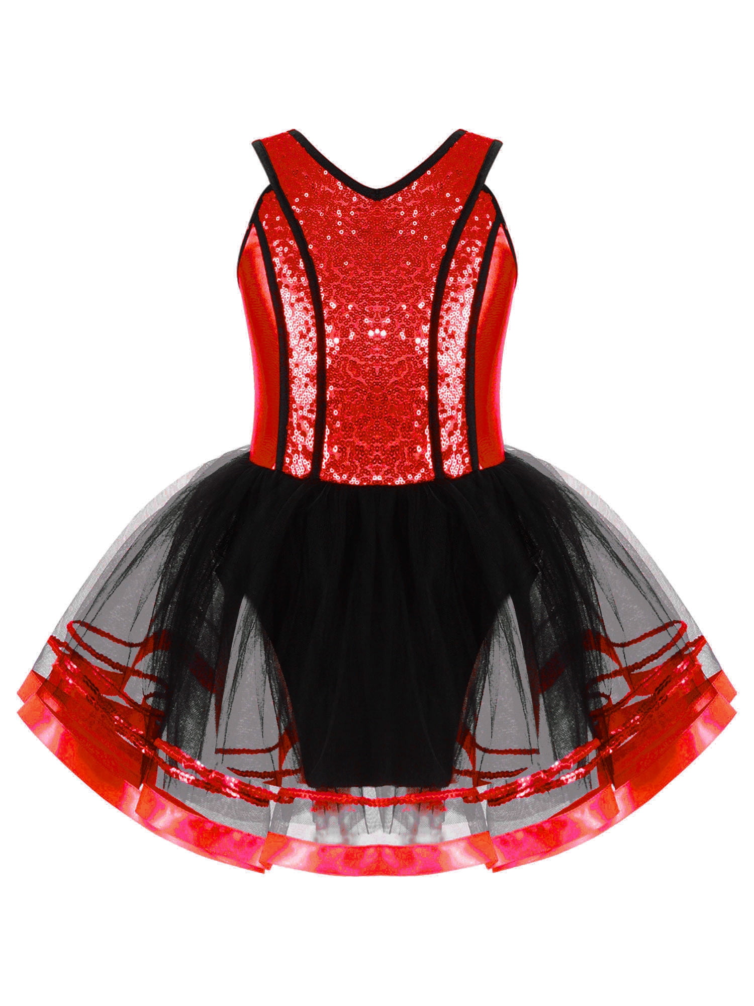 iEFiEL Girls Glitter Mermaid Costume Ballet Dance Gymnastics Leotard ...