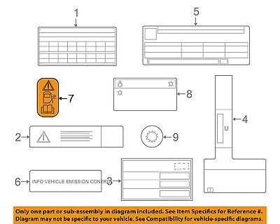 Ram CHRYSLER OEM ProMaster City Information Labels-Warning Label ...