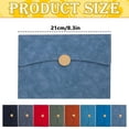 A5 Soft Pu Leather Notebook With 80Gsm Thick Paper, Tri-Fold Cover With ...
