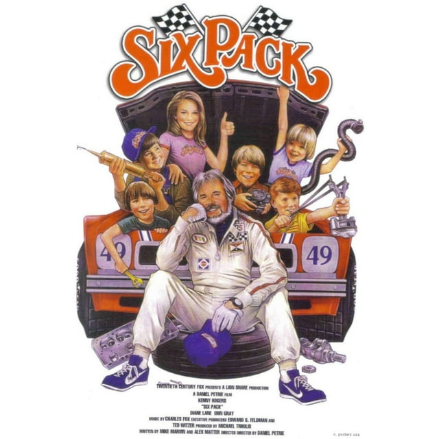 Six Pack Movie Poster 12x16 Print on Metal Sign 12in x 16in Multi-Color ...