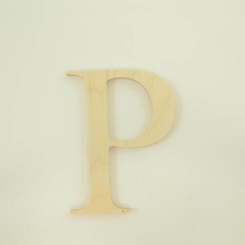 Package of 1, 16 Inch X 1" Thickness Baltic Birch Wood Letter "P" in ...