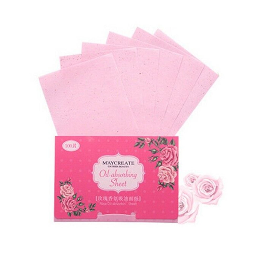 100Pcs Facial Oil Absorbing Paper Plant Fibres Breathable Make up ...