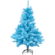 3' Pre-Lit Sparkling Sky Blue Pencil Artificial Christmas Tree - Blue ...