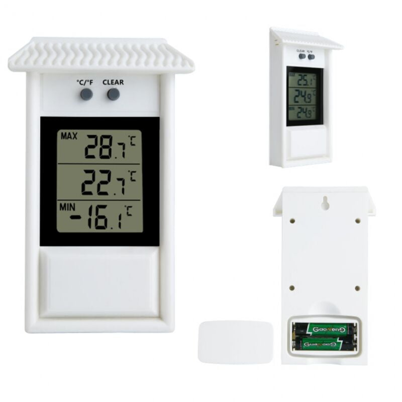 Termómetro digital mínimo y máximo: controle las temperaturas máximas y ...