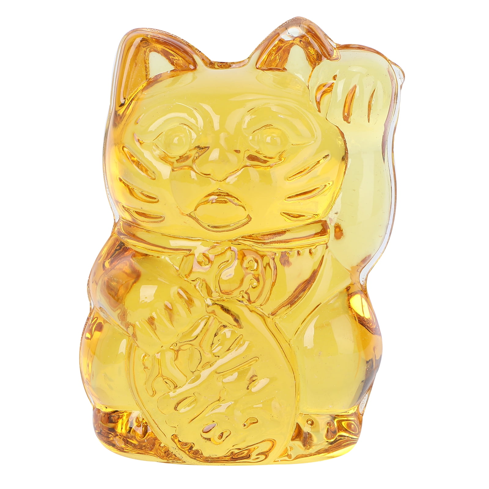 NUOLUX Cat Maneki Neko Statue Figurine Crystalfortune Japanese ...