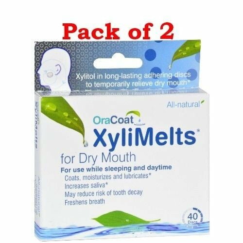 Oracoat - Xylimelts - Dry Mouth - Regular - 40 Ct - Mild Mint, 2-Pack ...