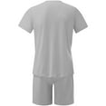 Fafwyp Mens 2 Piece Workout Tracksuit Casual Summer Outfits Short